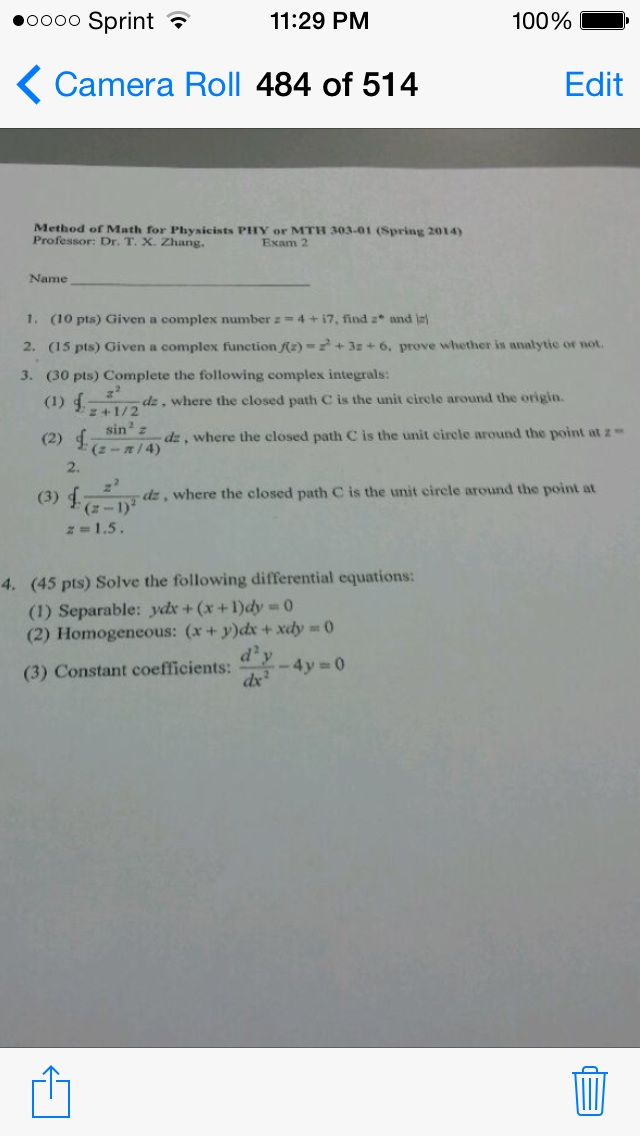 Solved Given a complex number Given a complex function | Chegg.com