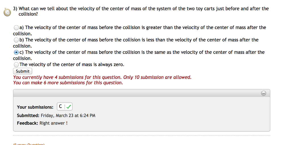 Solved Consider the collision between two toy carts sliding | Chegg.com