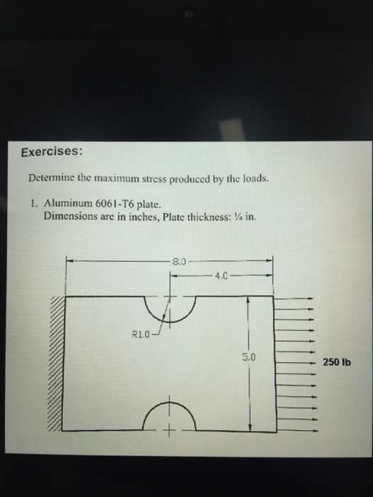 Solved Determine the maximum stress produced by the loads. | Chegg.com