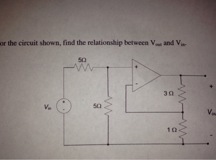 Solved or the circuit shown, find the relationship between | Chegg.com