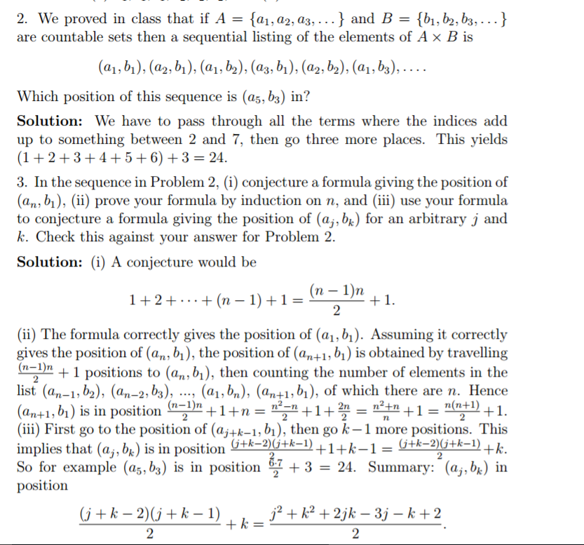 Solved We proved in class that if A = {a_1, a_2, ...a_3} t | Chegg.com
