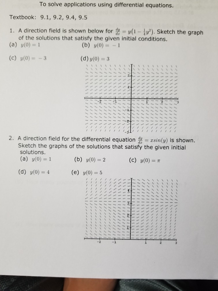 Solved To solve applications using differential equations. | Chegg.com