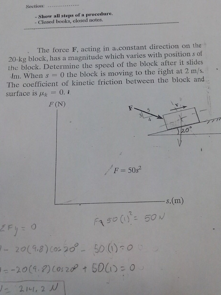 Solved Section: - Show all steps of a procedure notes. The | Chegg.com