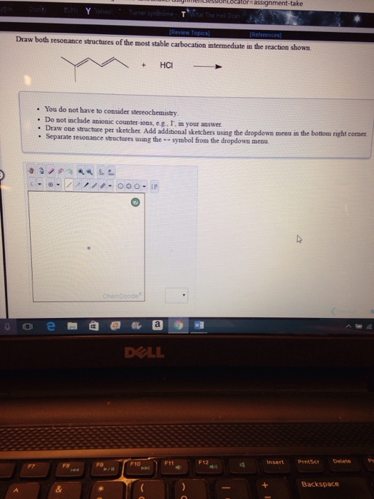 Solved Draw both resonance structures of the most stable | Chegg.com