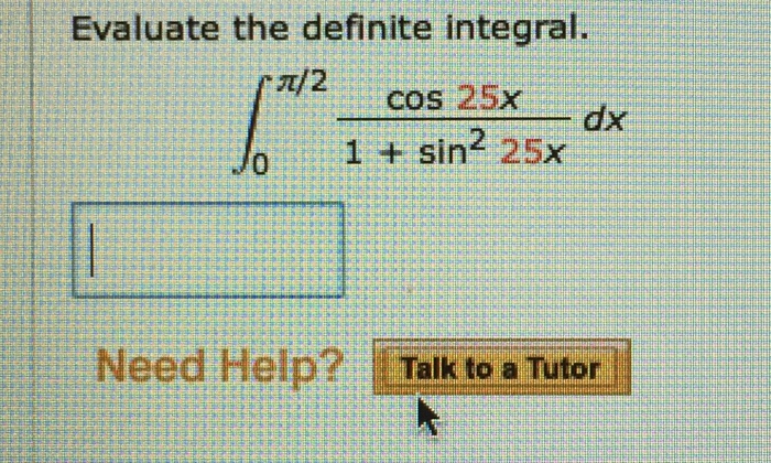 Solved Evaluate the definite integral. integral_0^pi/2 cos | Chegg.com