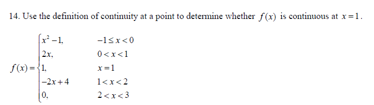 Solved Use the definition of continuity at a point to | Chegg.com