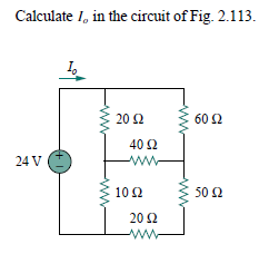 Solved Calculate Io in the circuit below (using Y to delta | Chegg.com