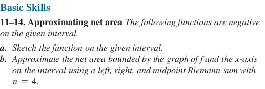 Solved Basic Skills 11-14. Approximating net area The | Chegg.com