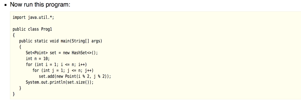 Solved Define a class Point like this: public class Point | Chegg.com