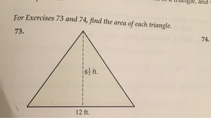 Solved Find the area of each triangle. | Chegg.com