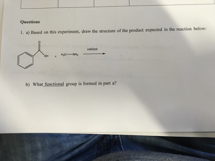 Solved Based On This Experiment Draw The Structure Of The
