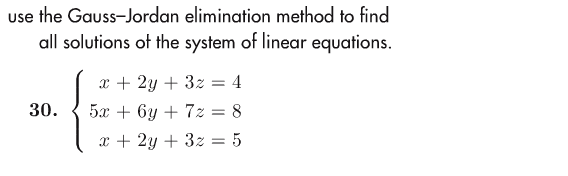 Solved: Use The Gauss-Jordan Elimination Method To Find Al... | Chegg.com