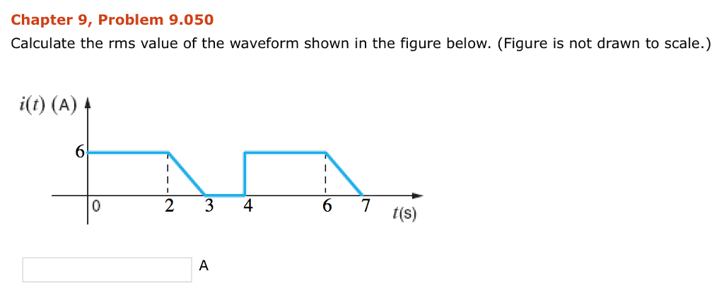 Solved Chapter 9, Problem 9.050 Calculate the rms value of | Chegg.com