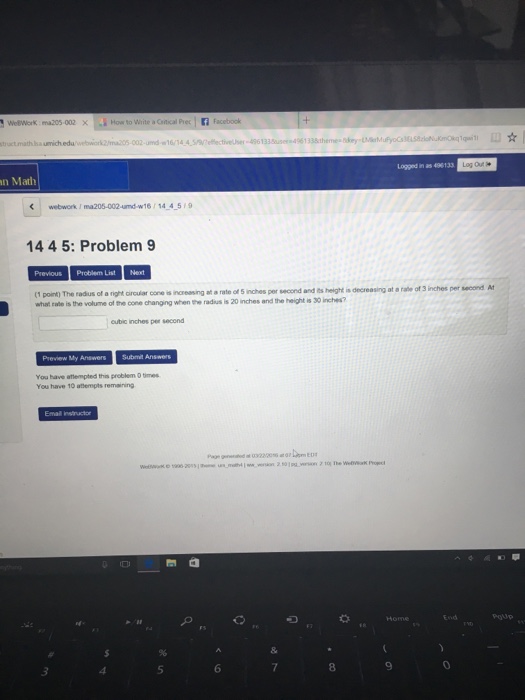 Solved webwork / ma205-002-umd-w16/14 4 517 4 4 5: Problem 7 | Chegg.com