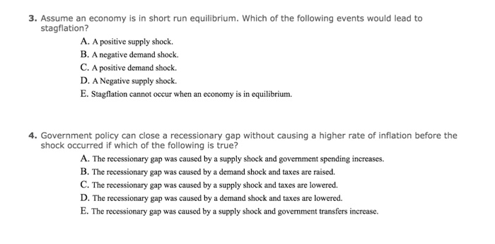 Solved 1. An example of fiscal policy to decrease aggregate | Chegg.com