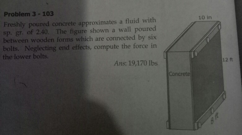 Solved Problem 3 103 10 in Freshly poured concrete | Chegg.com Solved Problem 3 103 10 in Freshly poured concrete | Chegg.com