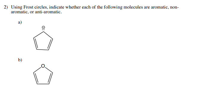 Solved Using Frost circles, indicate whether each of the | Chegg.com