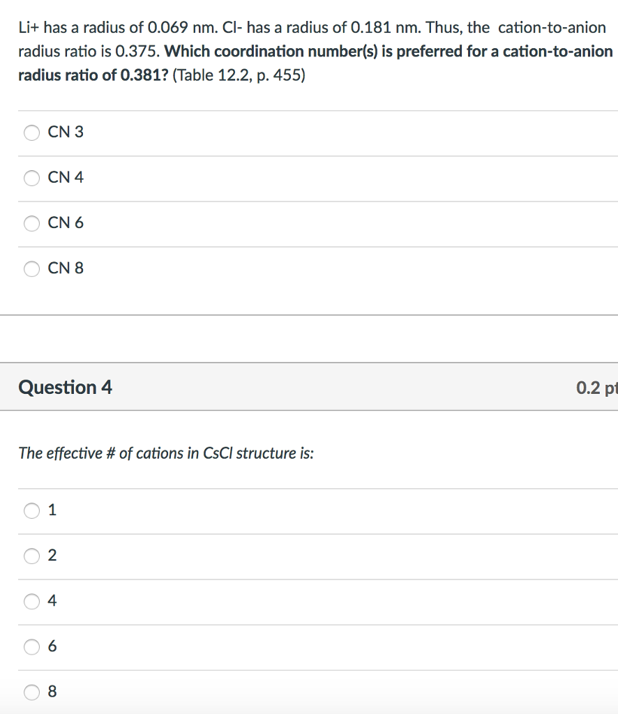 Solved Consider The Crystal Structure Of Cscl Fig 12 3