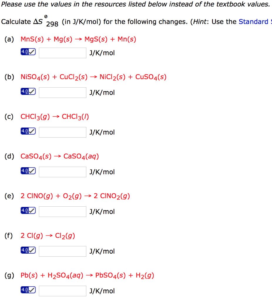 Solved Please use the values in the resources listed below | Chegg.com
