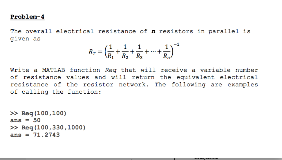 Solved The overall electrical resistance of n resistors in | Chegg.com