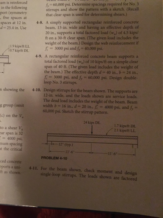 Solved A simply supported rectangular reinforced concrete | Chegg.com