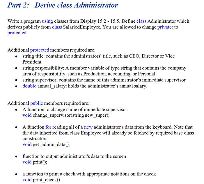 Solved Write A Program Using Classes From Display 15 2
