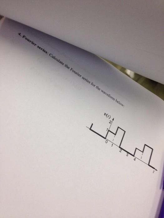 Solved Fourier Series Calculate The Fourier Series For The