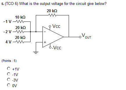 Solved What is the output voltage for the circuit give | Chegg.com