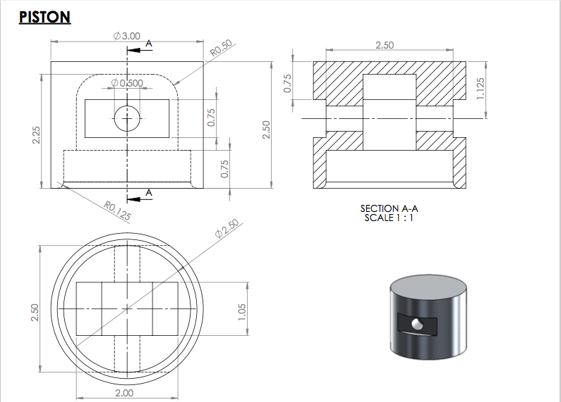 Solved This is a Solidworks problem. I'm having trouble | Chegg.com