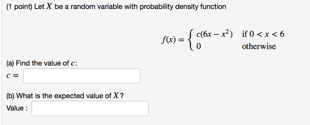 Solved Let X be a random variable with probability density | Chegg.com