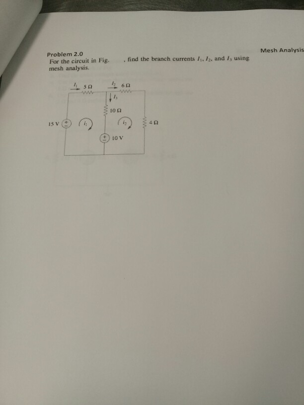 Solved Name: Nodal Analysis Problem 1.0 Obtain the node | Chegg.com