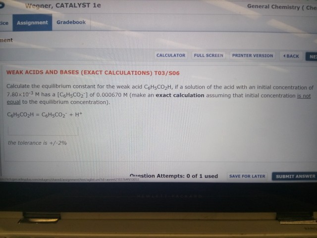 Solved Wegner, CATALYST 1e General Chemistry( Che ice | Chegg.com