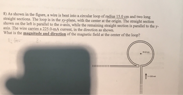 Solved As shown in the figure, a wire is bent into a | Chegg.com