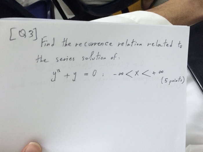 Solved [q3] Find The Recurrence Relation Related To The