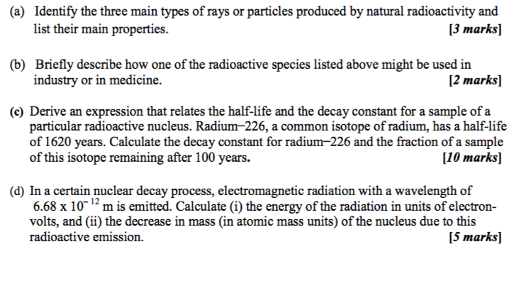 Solved (a) Identify the three main types of rays or | Chegg.com