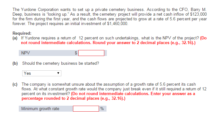 Solved The Yurdone Corporation Wants To Set Up A Private Chegg solved-the-yurdone-corporation-wants-to-set-up-a-private-chegg