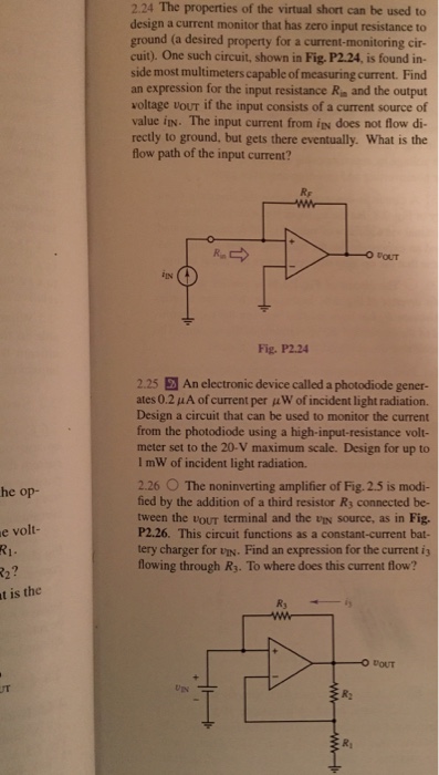 Solved The properties of the virtual short can be used to | Chegg.com