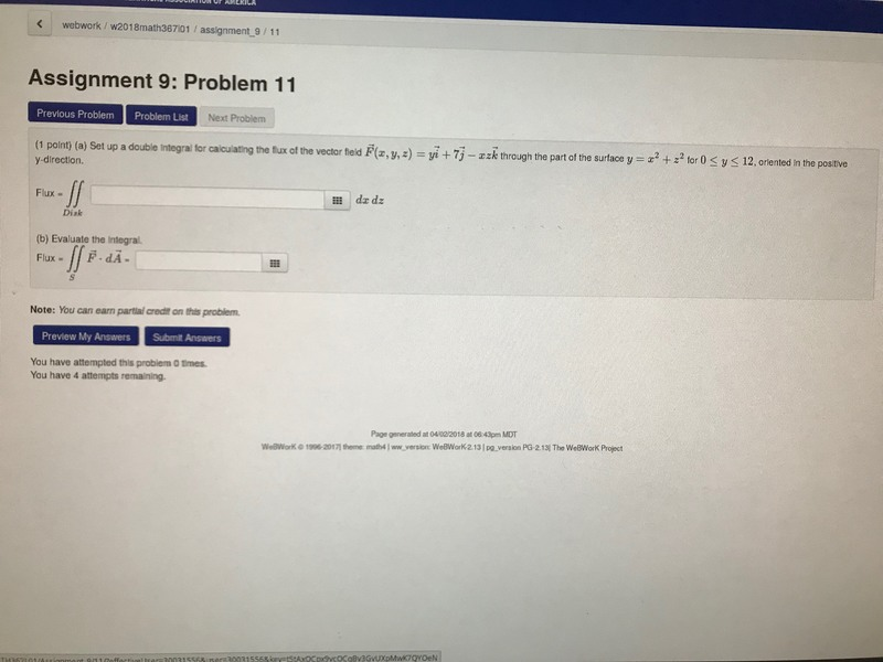 Solved webwork/ w2018math367101 / assignment 9/11 Assignment | Chegg.com Solved webwork/ w2018math367101 / assignment 9/11 Assignment | Chegg.com