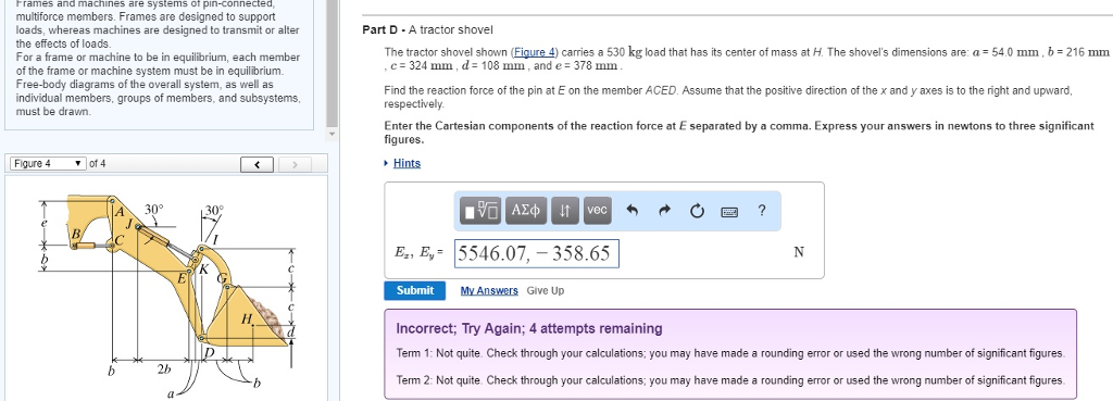 Solved Frames and machines are systems of pin-connected, | Chegg.com