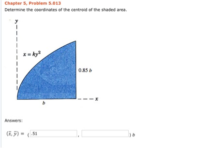 Determine the coordinates of the centroid of the | Chegg.com