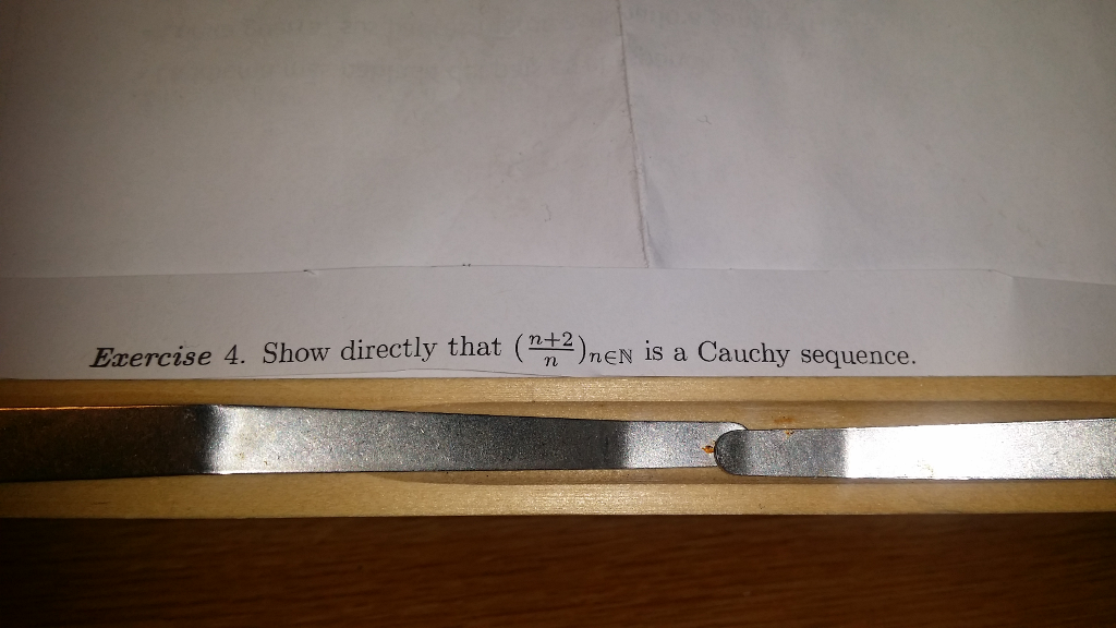 Solved Show directly that (n + 2/n)_n element N is a Cauchy | Chegg.com