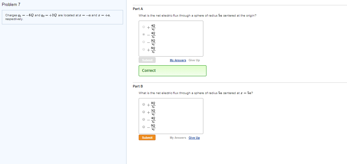 Solved What is the net electric flux through a sphere of | Chegg.com