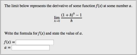 Solved The limit below represents the derivative of some | Chegg.com