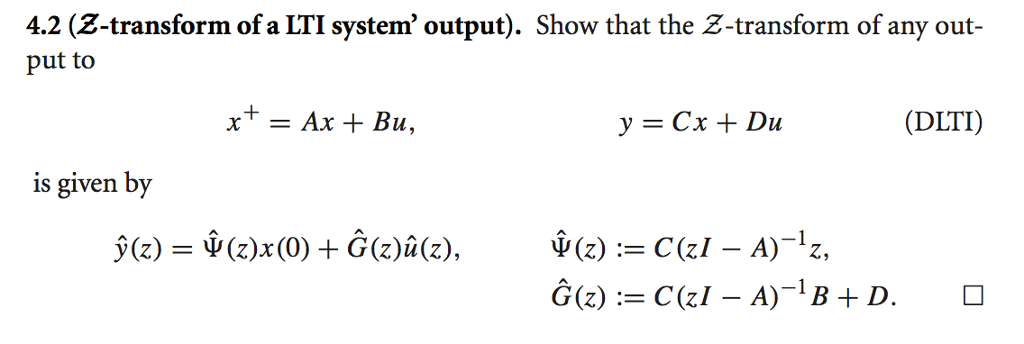 Solved 4.2 (2-transform of a LTI system' output). Show that | Chegg.com