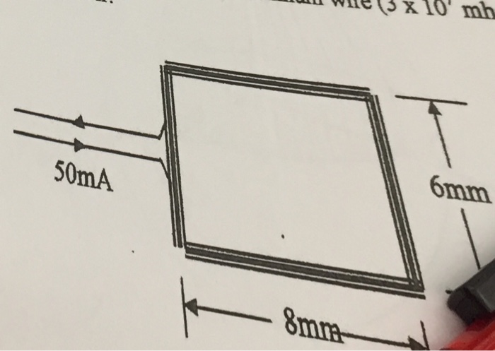 Solved a square coil below is being used as part of a | Chegg.com