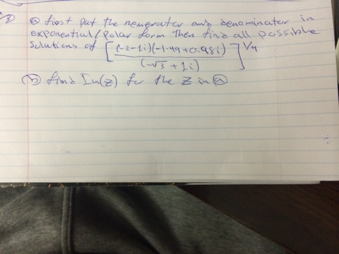 Solved First part the numerator and denominator in | Chegg.com