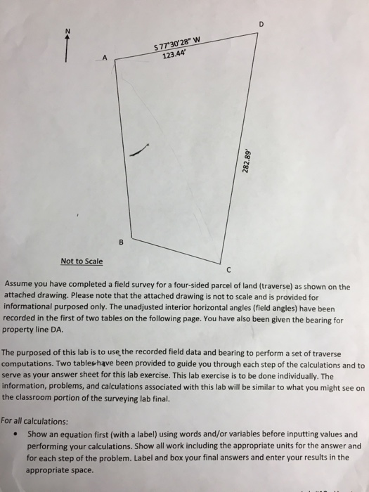 Solved Interior Horizontal Unadjusted Field Adjusted Angle | Chegg.com