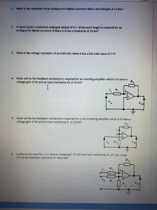 Solved What is the resolution of an analogue-to-digital | Chegg.com
