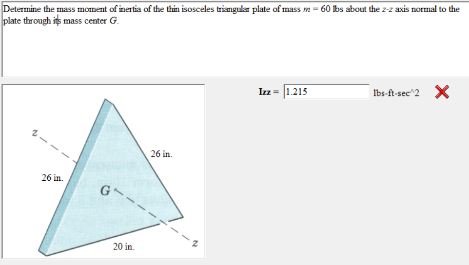 Solved Determine the mass moment of inertia of the thin | Chegg.com