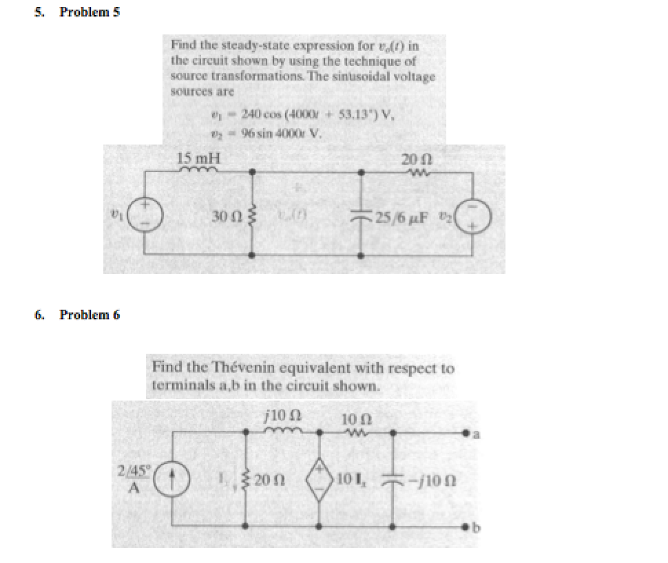 Solved Find the steady-state expression for v_o(t) in the | Chegg.com